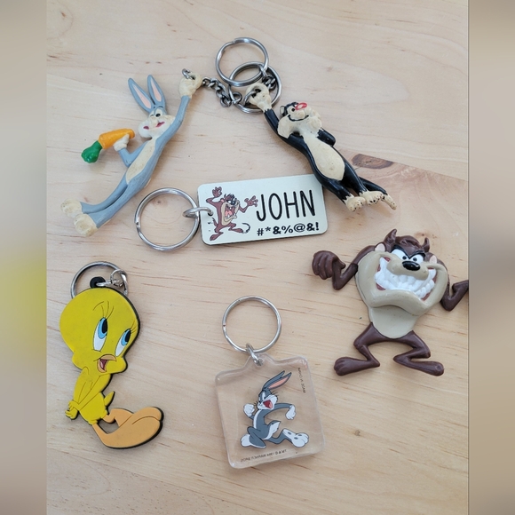Vintage | Accessories | Vtg Lot Of 6 Looney Tunes Key Card Holders Bugs ...